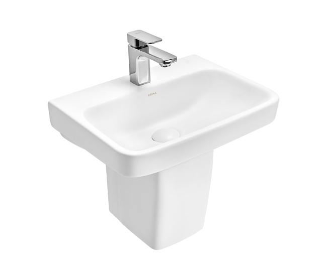Buy CERA CLORA Wash Basins with Half Pedestal Online